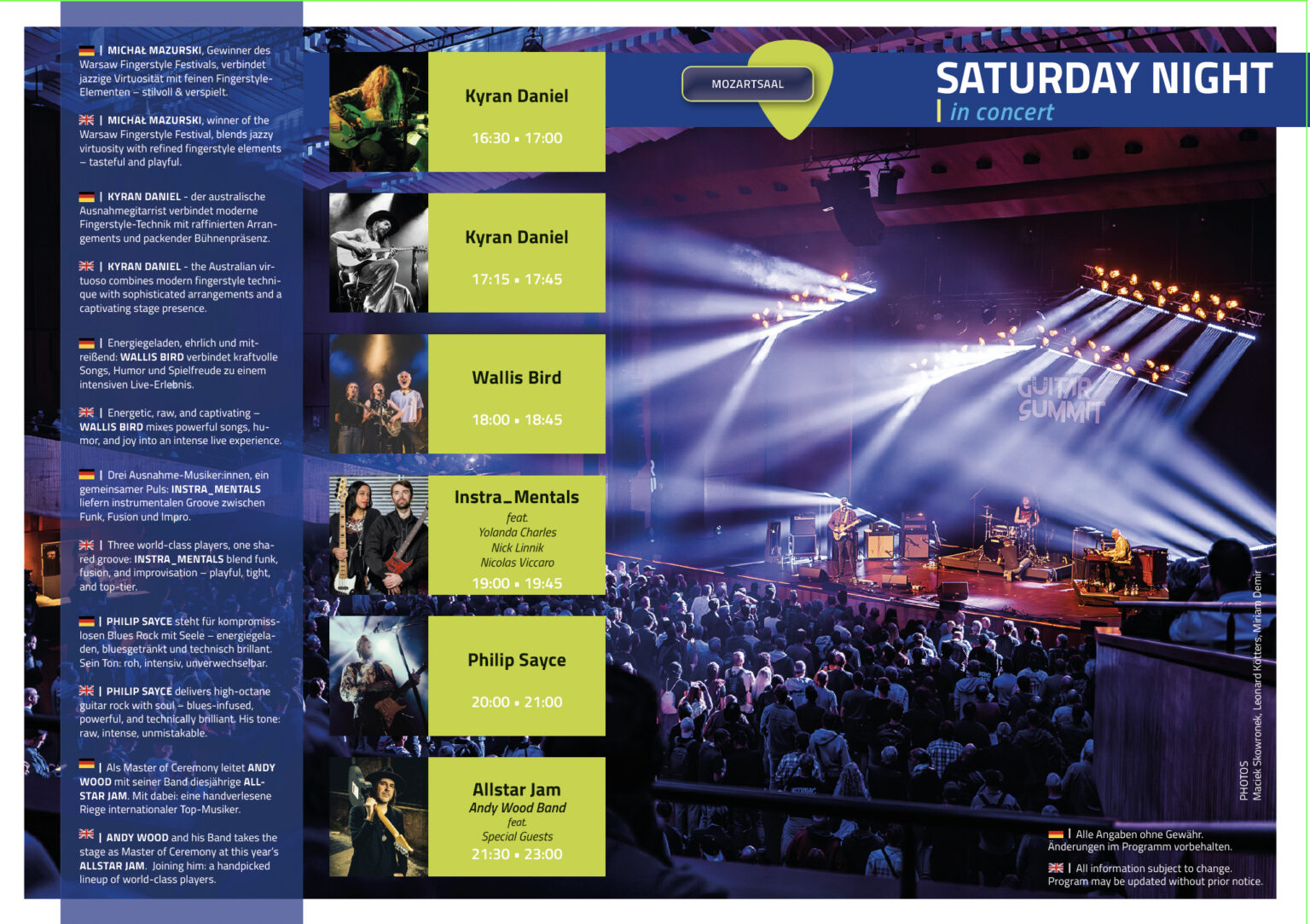 Programm 2025 - Guitar Summit